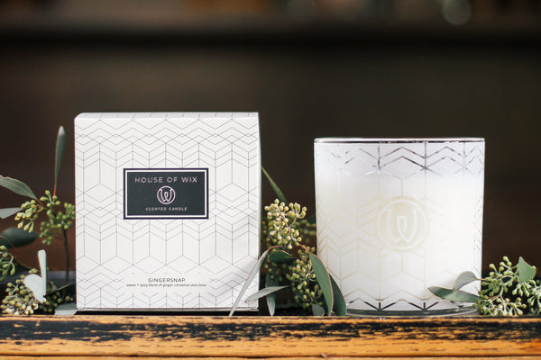 GINGERSNAP TRIPLE WICK SCENTED CANDLE – HOUSE OF WIX